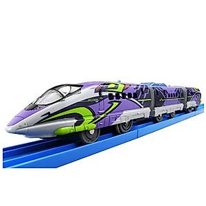 TAKARA TOMY Plarail Shinkansen Type 500 Evangelion with Light Rail Train Toy