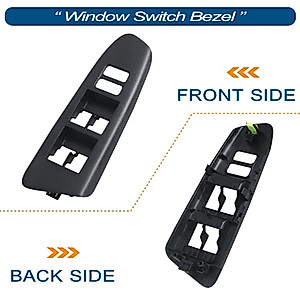 APPERFiT Window Switch Bezel Cover Trim Front Door Left Driver Side Compatible with 2012-2015 Toyota Tacoma Replaces 74202-04040