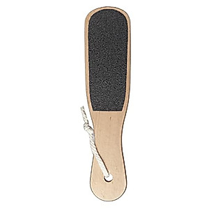 Diane 2-Sided Foot File – Smoother Feet and Callus Remover for Men and Women –Wood Handle – 10” x 2 3/8” – D932