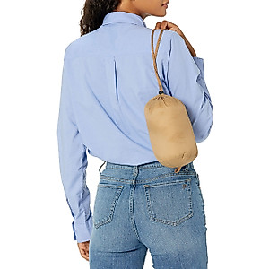 Amazon Essentials Women's Lightweight Long-Sleeve Water-Resistant Packable Puffer Jacket (Available in Plus Size), Camel, Large