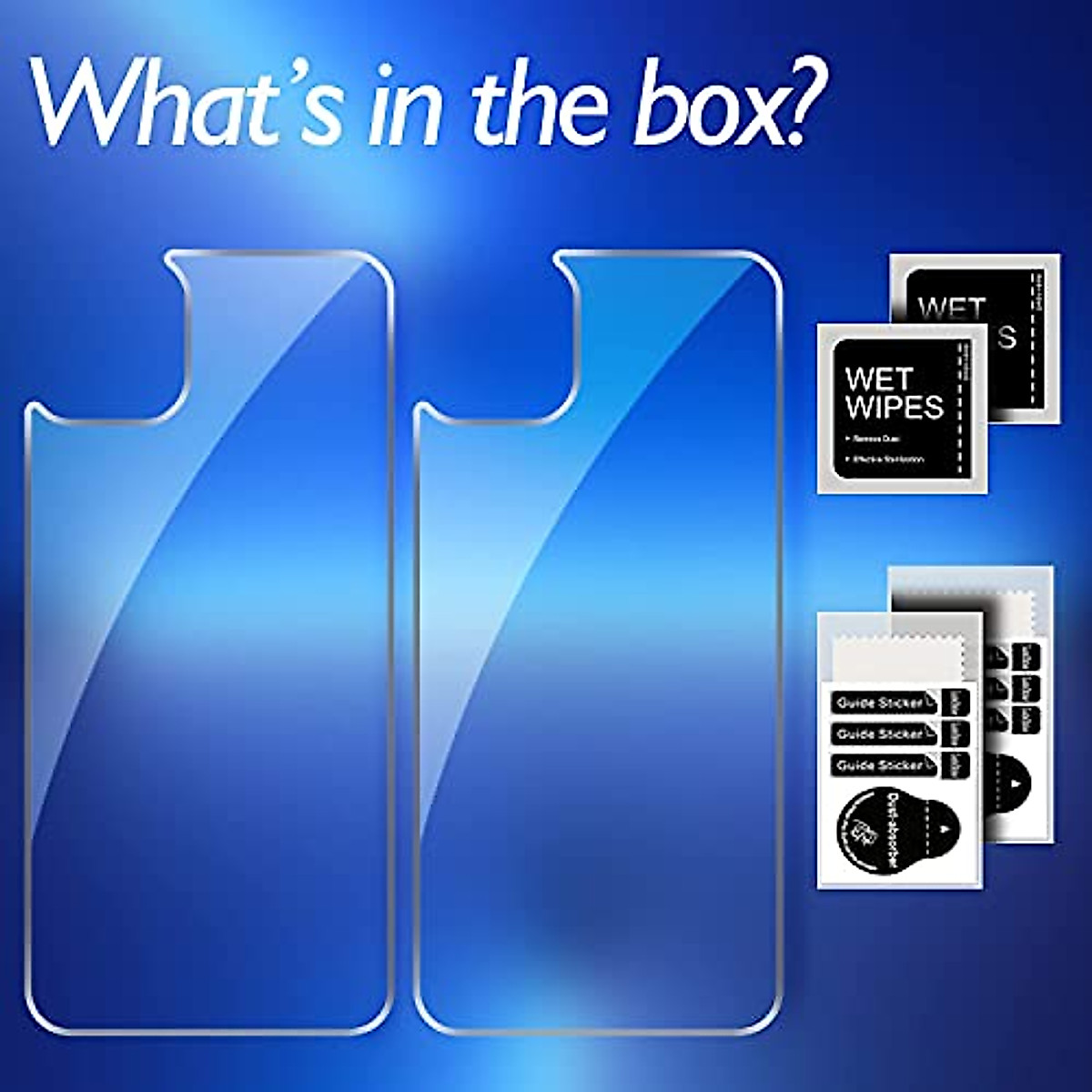 Shacoryze Back Screen Protector for iPhone 13 Pro Max [2-Pack], Rear Tempered Glass [Haptic Touch] Temper Glass Film Premium HD Clarity Anti-Fingerprint/Scratch for iPhone13 Pro Max (6.7 inch)