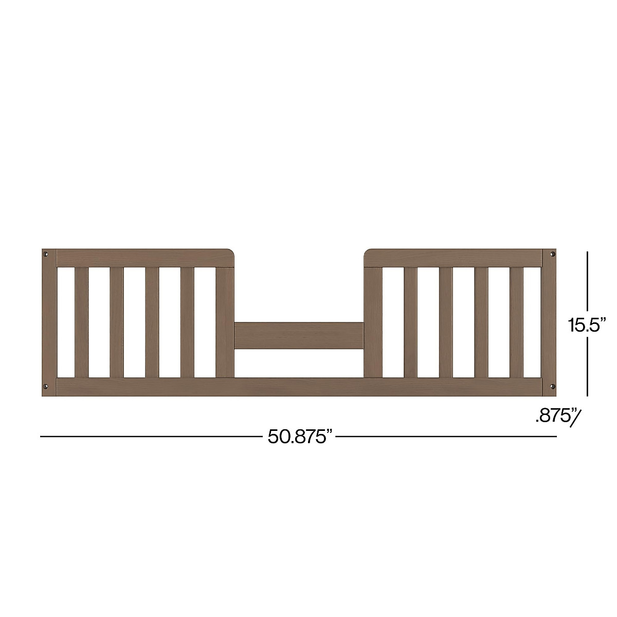 Child Craft Toddler Bed Guard Rail Converts Lucas 4-in-1 Convertible Crib into Toddler Bed, Made of Pinewood, Baby Safe Non-Toxic Finish (Dusty Heather)