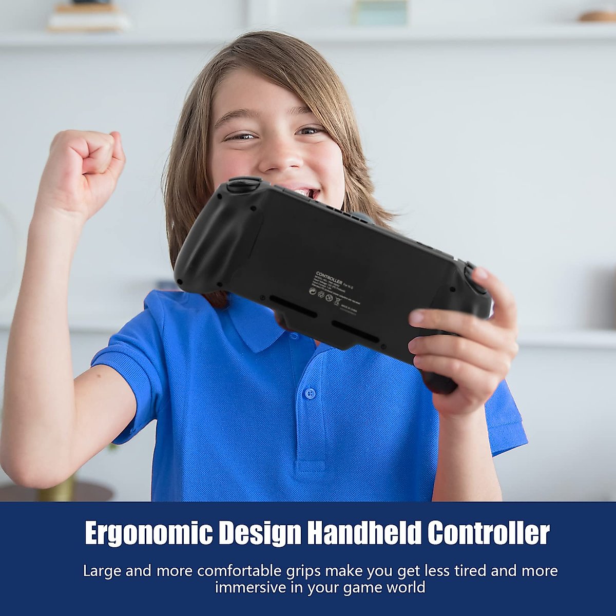 ECHZOVE Switch Controller Grip, Ergonomic Switch Wireless Controller with Six-Axis Gyroscope for Gravity Induction, Twin Motor Vibration, Power-Charging Input Port(NOT for Switch OLED)