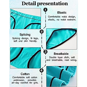 Dolphin&Fish Big Girls Underwear Cotton Teens Girl Panties Size 16-18Years Multipack