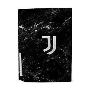 Head Case Designs Officially Licensed Juventus Football Club Black Marble Art Vinyl Faceplate Sticker Gaming Skin Decal Cover Compatible With Sony PlayStation 5 PS5 Disc Edition Console