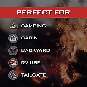 Dragonfire Stainless Steel Grill Grate - 19" Diameter Round Campfire Grate Made with Two Side Handles, Heavy-Duty Metal, and Rhombic Grill Mesh Design