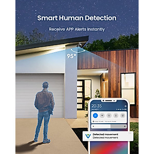 Veezoom Security IP Camera, 2 Way Audio 5MP PoE Security Camera, Full-Color Night Vision, Al Human Detection, Supports up to 256GB Micro SD, IP66 Weatherproof Outdoor Surveillance Cameras