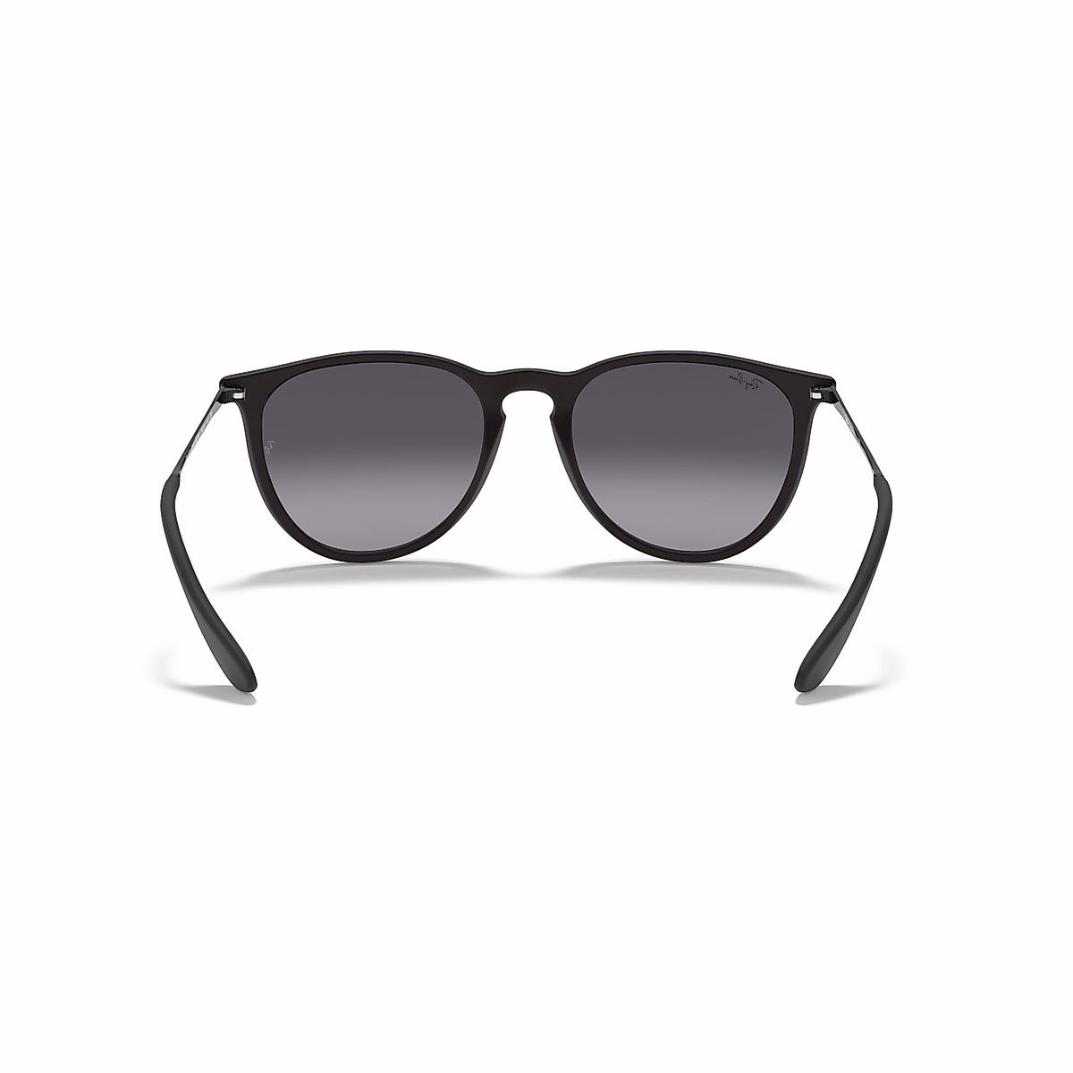 Ray-Ban Woman Sunglasses Rubber Black Frame, Grey Gradient Lenses, 54MM