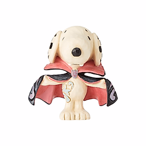 Enesco Peanuts by Jim Shore Halloween Snoopy Vampire Miniature Figurine, 2.75 Inch, Multicolor