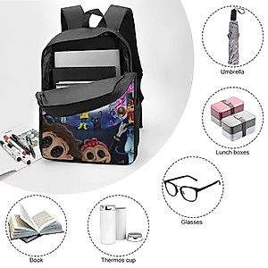 Coraline Teenagers Water Resistant Casual Backpack 3D Printed Fashion Travel Bag Schoolbag for Boys And Girls 17 Inch