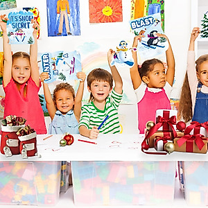 39 Pieces Winter Wonderland Mini Bulletin Board Decor Set Snowman Paper Cut Outs Snowflake Cutouts Penguin Accents Winter Header and Scenes for Classroom Decor School Christmas Winter Party Supplies