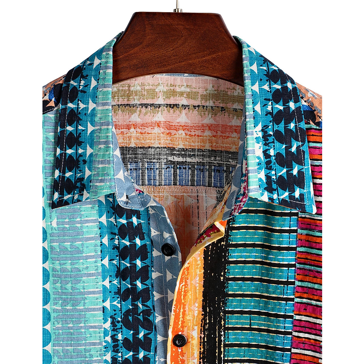 VATPAVE Mens Casual Hawaiian Floral Shirts Short Sleeve Button Down Tropical Shirts Beach Summer Shirts Large Multicolor