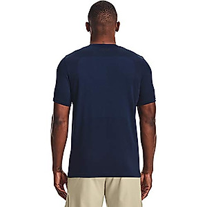 Under Armour Men's Seamless Short-Sleeve T-Shirt , Academy Blue (408)/Mod Gray , X-Large