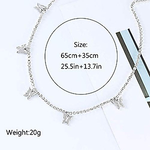 Jeweky Halloween Crystal Butterfly Waist Chain Belly Silver Belt Body Chains Summer Beach Body Accessories Jewelry for Women