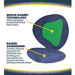 Dr. Scholl's BALL OF FOOT Pain Relief Orthotics (One Size) // Clinically Proven Immediate and All-Day Relief of Ball-of-Foot Pain by Lifting and Reducing Pressure on Metatarsal Bones