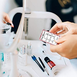 Aftercare Lash Extensions Card, 50 Pack Of 3.5x2 Inch Eyelash Extension Care Instruction Cards For Eyelash Extension Supplies, Eyelash Extension Kit, Glossy Eyelash Cards For Salon, Business Supplies