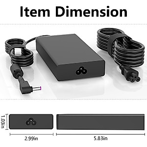 135W AC Charger Fit for Acer Nitro 5 Laptop Adapter