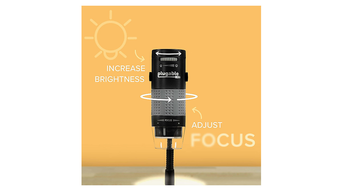 Plugable USB Digital Microscope with 250x Magnification for Detailed ...