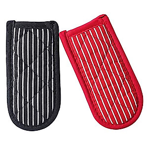 Cast Iron Skillet Handle Covers,Pot Handle Covers Heat Resistant,Pot Holders for Kitchen Heat Resistant,Machine Washable Handle Mitts 2 PCS(Striped)