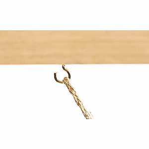 Hanging Fruit Hammock Under Cabinet - 1 Macrame Fruit Hammock Kitchen Under Cabinet, 2PCS Hooks - Handwoven Cotton Basket Storage for Produce, Banana - Boho Kitchen Decor For More Counter Space at Home Boat Camper RV