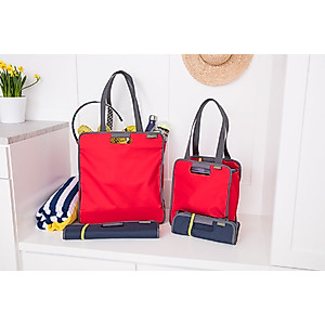 meori Bag for Women or Men, Extra Large Utility Tote, Red