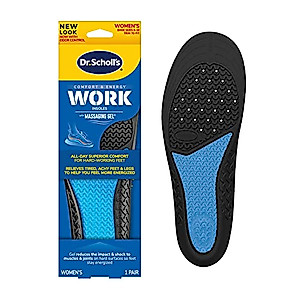 Dr. Scholl's Work Insoles All-Day Shock Absorption and Reinforced Arch Support that Fits in Work Boots and More (for Women's 6-10)