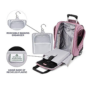 Travelpro Luggage Maxlite 5 Softside Lightweight Rolling Underseat Compact Carry on Upright 2 Wheel Bag, Men and Women, Orchid Pink Purple, 15-Inch