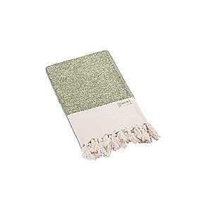 Emyyr Hand Towels for Bathroom - Kitchen - Set of 2 -0 Cotton - Pre Washed, Quick Dry, Soft, 17x37' - Decorative Hand Towel - Hand Towels for Bathroom Clearance, Bath, Face, Tea Towels 01 (Green1)