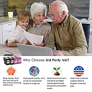 Limeink Remanufactured Ink Cartridge 60XL 60 XL Replacement for HP Envy 100 110 120 Photosmart c4680 c4780 c4795 d110 Deskjet d2680 f2430 f4280 f4440 f4480 f4580 Printer (2 Black, 2 Color)