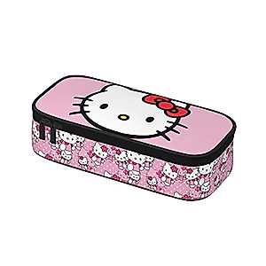 Anime Pen Bags Pouch Big Capacity Zipper Pencil Cases for Office Supplies Adults Women Travel Portable Organizer Box Storage Bag Makeup Case