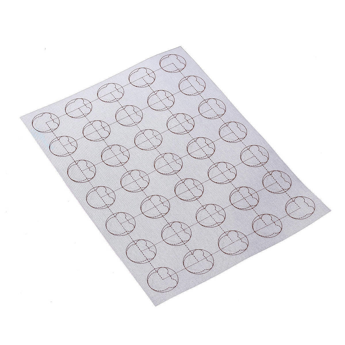 2pcs Silicone Baking Mat for Macarons, 15.3" x 11" Mat Liner with 35 Circles Macaron Template, Reusable Non-stick Surface Pastry Mat