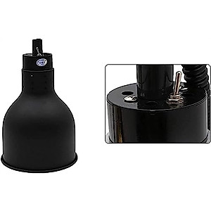 LINKANRUO 250W 19cm Commercial Heat Lamp Food Warmer, Food Heating Lamp for Restaurant and Buffet, Keep Food Warm, Telescopic Hanging Chandelier with Heating Lamps(Gold)