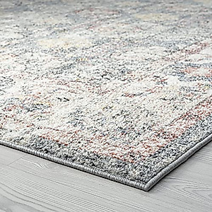 Aleena Gray Large 8x10 Area Rug 8x10 - Area Rugs for Living Room - Dining Room Rug - Bedroom Rug - Kitchen Rug or Entryway Rug Carpet - Alfombras para Salas Grandes - Traditional, Oriental