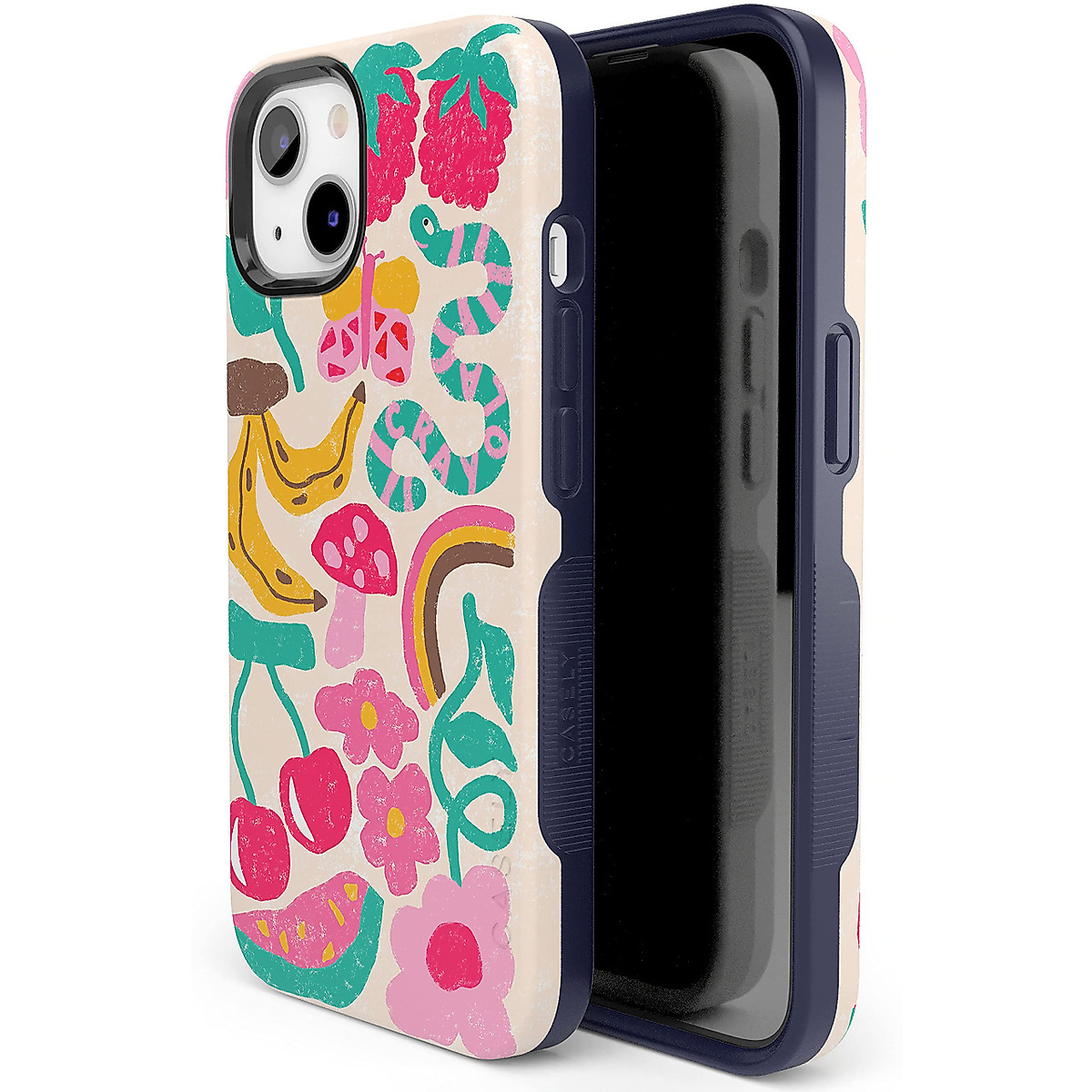 Casely iPhone 15 Plus Doodle Bug Crayola Crayon Bold Case - Compatible with MagSafe