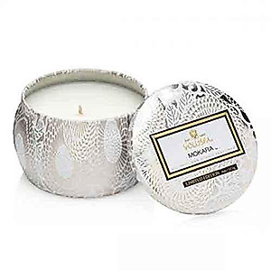 Voluspa Mokara Candle | Mini Tin | 4 Oz. | 25 Hour Burn Time | Vegan | Coconut Wax and Natural Wicks for a Cleaner Burn