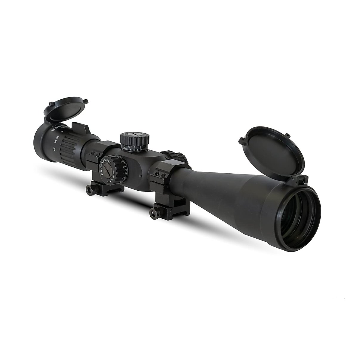 Monstrum G2 6-24x50 First Focal Plane FFP Rifle Scope with Illuminated Rangefinder Reticle and Parallax Adjustment | Black