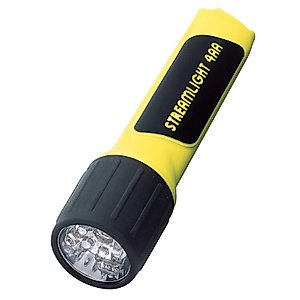 Streamlight 68200 4AA ProPolymer LED Flashlight with White LEDs, Yellow - 67 Lumens