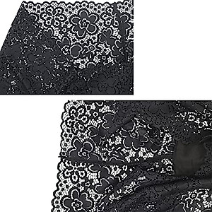 Black Lace Boyshort Underwear For Women Open Croth Booty Cheekcy Lacy Panties Sexy Lingeries Plus size Pack of 3