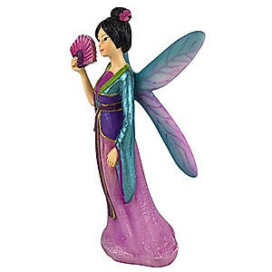 GlitZGlam Fairy Kai The Beautiful Asia Miniature Fairy for Your Fairy Garden/Miniature Garden