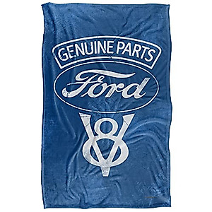 Ford Blanket, 36"x58" Genuine Parts Silky Touch Super Soft Throw Blanket