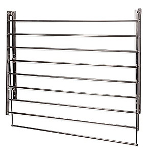 brightmaison Wall Mount Clothes Drying Rack & Laundry Room Organizer, 6.5 Yards Drying Capacity Stainless Steel Silver Set of 2 Laundry Rack