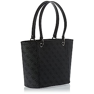 GUESS womens Noelle Small Elite Tote, Coal, One Size US