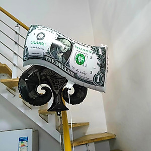 Casino theme party decoration balloons, dollar bill balloon for Las Vegas party/Poker night party supplies,poker/Dice Shaped Balloons for casino night theme birthday decoration