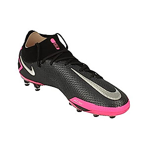Nike Phantom GT Elite DF AG-Pro Mens Football Boots CW6592 Sneakers Shoes (UK 6.5 US 7.5 EU 40.5, Black Metallic Silver 006)