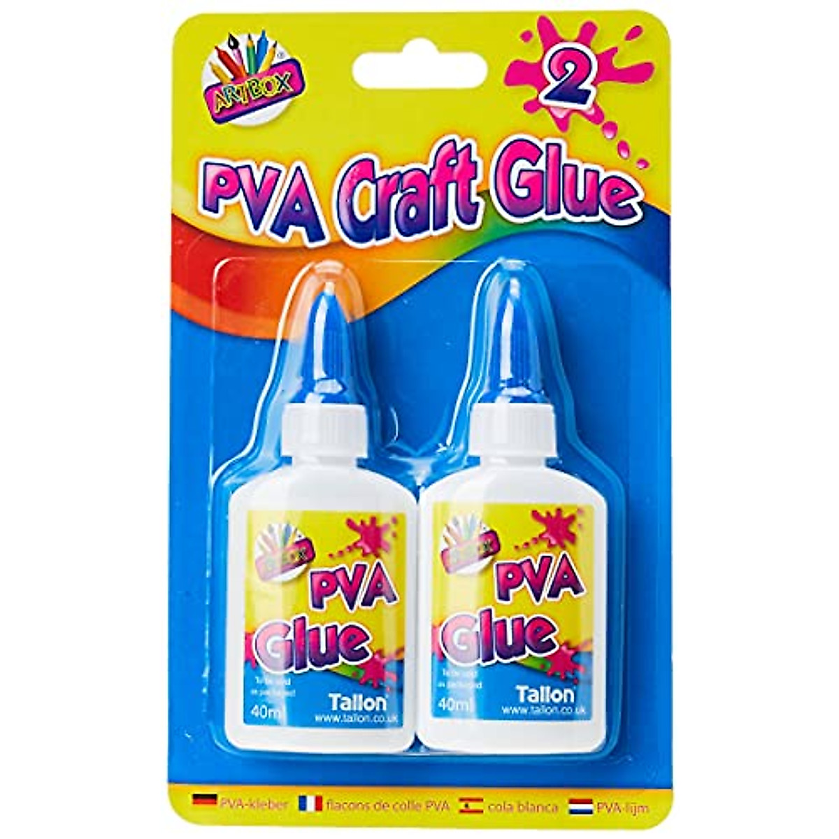 Artbox 40ml PVA Glue Bottle (Pack of 2)