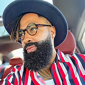 Zeelool Unisex Retro Acetate Round Eyeglasses Frame with Clear Lens Giggs FA0249-01 Tortoise