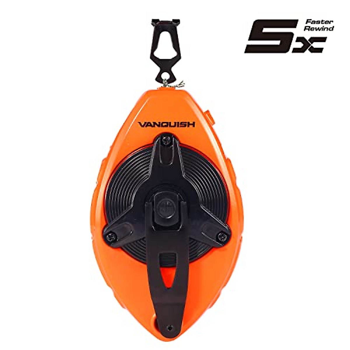 VANQUISH 2 Piece Aluminum Chalk Line Reel 100 Ft. with 4 Oz Blue Chalk Carpenter Construction Chalk Tools 5 to 1 Gear Ratio for Quick Rewind (4301)