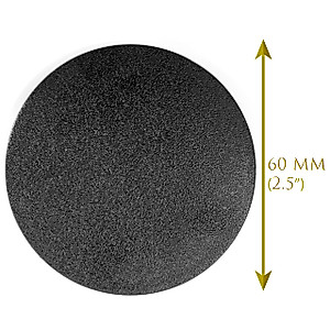 Stonehaven Miniatures 10PK - Blank Miniature Bases, 60mm Diameter - Designed for 28mm Scale Tabletop War Game Miniatures - Plastic, Black