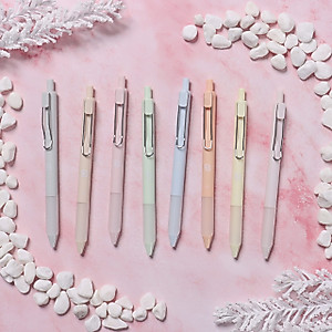 BLIEVE - Colored Gel Pens With Cool Matte Finish, Aesthetic and Cute Drawing Pens With Smooth Writing For Journaling And Bible Note Taking No Bleed Through, School Supplies (Pastel)