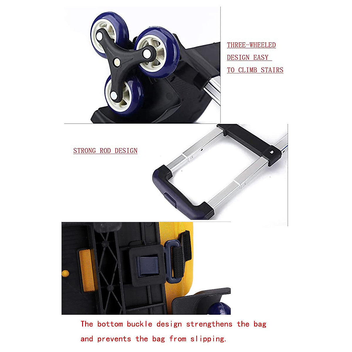 WZCSLM Anime School Bags student Oxford Cloth Vacation Backpack Travel Bag Luggage Trolley Case with Six Wheels Good friend's gift Laptop backpack (blue)